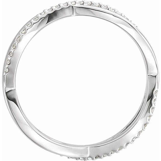 Infinity Diamond Eternity Band| Infinity Round Cut Eternity Ring ...