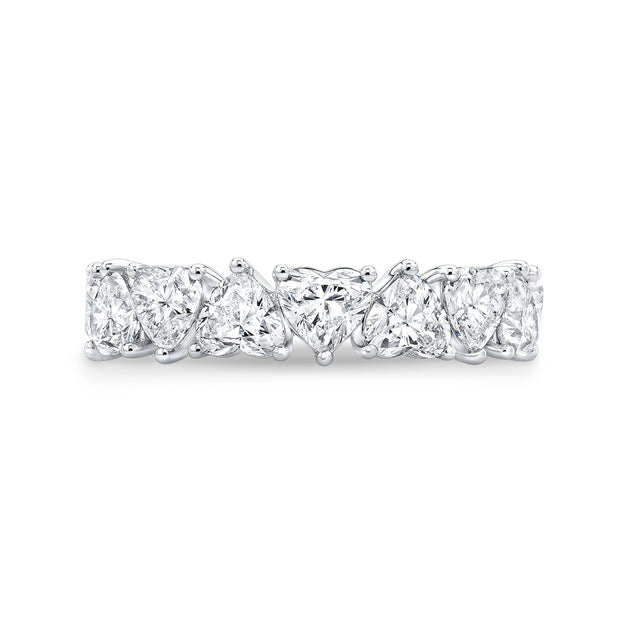 Heart Eternity Band, Heart Shaped Eternity Ring, 6Carats ...